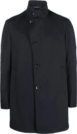 Tagliatore Homme, Manteaux, Bleu, Taille: S Cappotto in lana vergine e cashmere