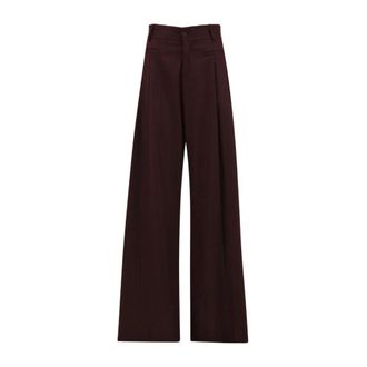 Mar De Margaritas Paige Wide Pant - - Trousers - Damen - Rot - M