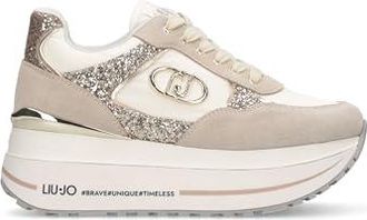 Liu Jo Baskets Femme BF5011PX078 Cuir Milk Chaussures Casual, Milk, 39 EU