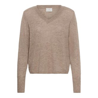 Kaffe Maille - Femme - Pulls - Beige - Taille: 42 FR
