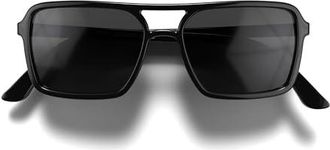 London Mole Spy lunettes de soleil | Lunettes de style pilote de forme carrée cool | Homme femme unisexe | Charnières à ressort