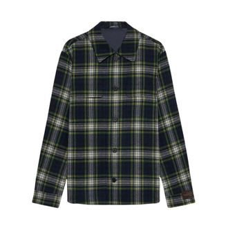 Brooks Brothers Marineblaue Overshirt-Jacke aus Schurwolle - - Jackets - Herren - Mehrfarbig - 2XL