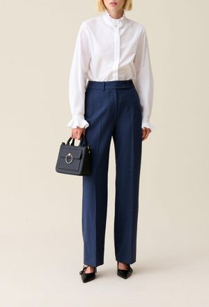 Claudie Pierlot Wei&szlig;es Hemd R&uuml;schenkragen