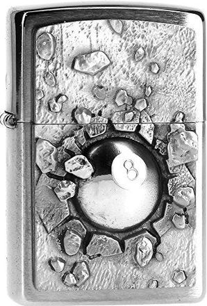 Zippo 2004738 Sturmfeuerzeug, Classic, Edelstahl, 1 x 3,5 x 5,5 cm