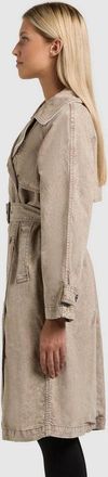 Khujo Trenchcoat Enza Damen &Uuml;bergangsmantel in Jeans-Optik