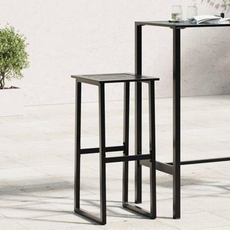 vidaXL Barhocker 2 Stk. Schwarz 38x38x80 cm Pulverbeschichteter Stahl - Vidaxl