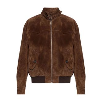 Alexander McQueen Zip-up Suede Jacket
