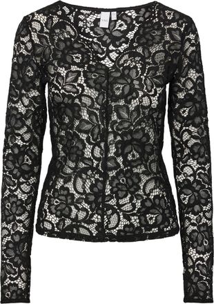 Vero Moda Yaslacey Ls V-Neck Lace Top S. Noos