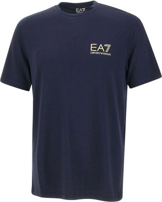 Emporio Armani Emporio Armani Ea7, Homme, Tops, Bleu, Taille: L Gold Label T-shirt
