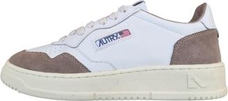 Autry Medalist Chaussures Sneakers pour homme en cuir et daim FT02 Blanc et antil, Biano et Antil, 40 EU