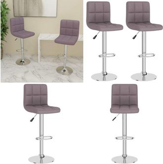 vidaXL Tabourets de bar lot de 2 taupe tissu - Tabouret De Bar - Chaise De Comptoir - Tabourets De Comptoir - Fauteuil De Bar - Mobilier De Cuisine - Home &