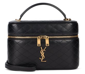 Saint Laurent Womens Shoulder Bag Gaby Vanity Black Leather Lambskin