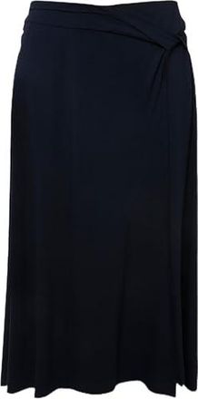 Ulla Popken Jupe avec détails noués spéciaux 829360, Marine, 48 FR/50 FR Femmes