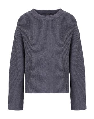8 by YOOX KNIT RIBBED COTTON OVERSIZED SWEATER