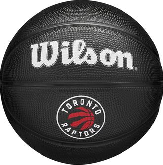 Wilson NBA Team Tribute Mini Basketball, Pr&auml;zisionskan&auml;le, Dynamischer Grip mit verbesserter Luftstabilit&auml;t, NBA-zugelassen, Team: Toronto Raptors, Farbe: Sc