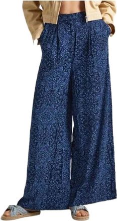 Pepe Jeans London Femme, Pantalons, Bleu, Taille: 40 FR Pantalon Largo