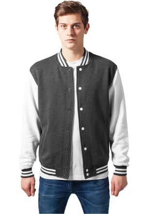 Urban Classics Herren &Uuml;bergangsjacke Sweatjacke 2-Tone College-Sweatjacket, zweifarbige College Jacke f&uuml;r M&auml;nner, erh&auml;ltlich, Gr&ouml;&szlig;en XS-5XL