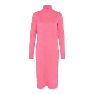 Saint Tropez MilaSZ Robe Longue &agrave; Col Roul&eacute; - Femme - Robes - Rose - Taille: 46 FR