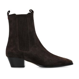 Aeyde Bottines Agata &agrave; talon - Femme - Chaussures - Brun - Taille: 37 EU