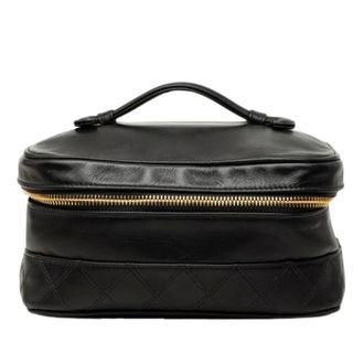 Chanel Sac Vanity Pre-owned - Femme - Pre-owned - Noir - Taille: ONE Size