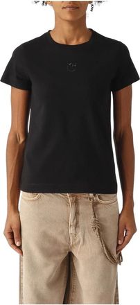 Pinko Pinko, Femme, Tops, Noir, Taille: 42 FR Bussolotto T-Shirt