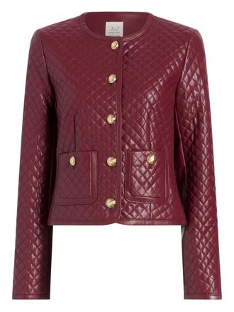 Cinq à Sept veste Brooke à design matelassé - Rouge