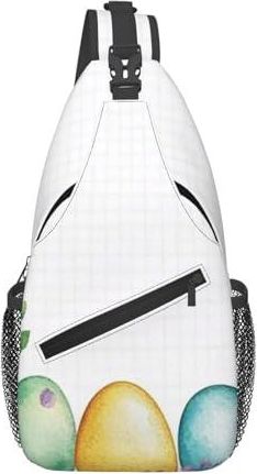 Generic Sac &agrave; bandouli&egrave;re color&eacute; pour homme Motif g&acirc;teau de P&acirc;ques