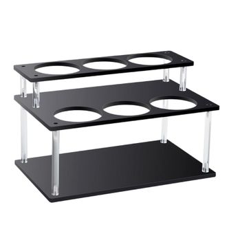 Generic Sirup-Organizer aus Acryl - Flaschenregal mit 2 Ebenen, f&uuml;r Theke, massiv, platzsparend, Aufbewahrung f&uuml;r Kaffeebar, f&uuml;r Essig