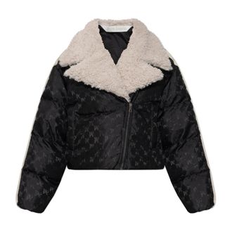Palm Angels Short Faux Fur Jacket - - Jackets - Damen - Schwarzk - L