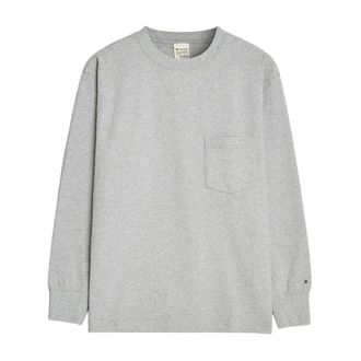 Snow Peak Cotton Heavy Longsleeve - - Sweatshirts & Hoodies - Herren - Grau - L