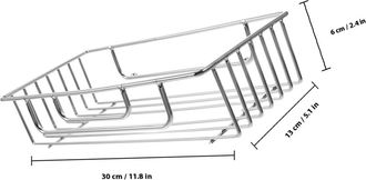 BESPORTBLE Edelstahl Duschablage Groß mit Haken Wandmontierter Shampoo Halter ohne Bohren Badezimmer Organizer für Dusche und Wc