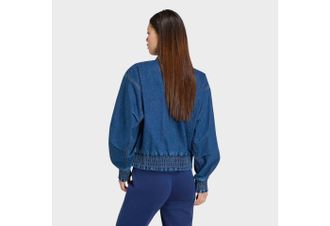 adidas Outdoorjacke STADIUM, LOCKERE PASSFORM, VERWASCHENE OPTIK f&uuml;r Erwachsene, mit Baumwolle als Obermaterial
