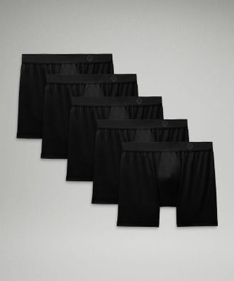 lululemon Boxer Always In Motion Lot de 5 pour Hommes - 13 cm - Noir - Taille 3XL