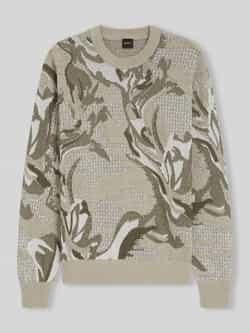 Boss Orange by Hugo Boss Relaxed Fit Pullover im Baumwoll-Mix Modell AFLORALO