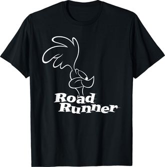 Looney Tunes Road Runner Logo Profil dunkel T-Shirt