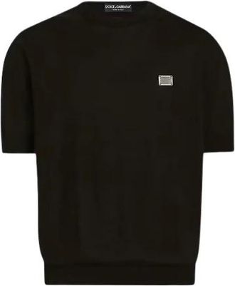 Dolce & Gabbana Homme, Pulls, Noir, Taille: 2XL Maille col rond