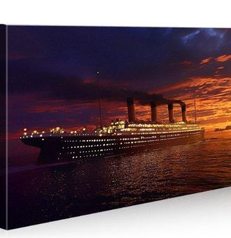 Islandburner Tableau Impression sur toile Titanic - Grand format - Tableaux Modernes