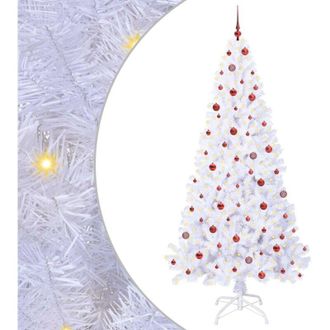 vidaXL K&uuml;nstlicher Weihnachtsbaum Wei&szlig; 240 cm PVC und Stahl vidaXL