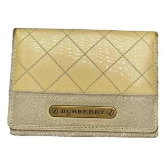 Burberry Pre-owned Leder-Portemonnaie - - Pre-owned - Damen - Beige - ONE SIZE