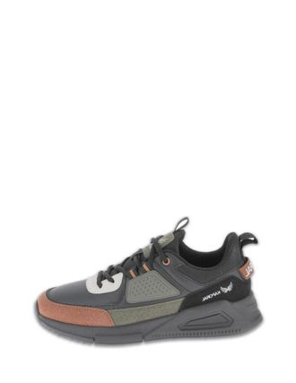 Kaporal Kaporal Herren Dolpy Schuhe Relaxing Sneakers/Sneaker, Schwarz-Khaki-Marro, 45 EU