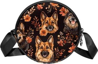 Generic Sac &agrave; bandouli&egrave;re rond pour femme, petit sac &agrave; bandouli&egrave;re avec fermeture &eacute;clair, bretelles r&eacute;glables, style d&eacute;contract&eacute;, pour femmes et filles