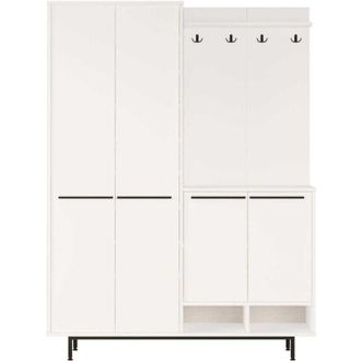 Asir Group LLC Asir Group Llc - Meuble dentrée avec placard à chaussures et patères Sylvie