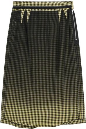 Maison Margiela Femme, Jupes, Multicolore, Taille: 38 FR Faded Check Wool Skirt