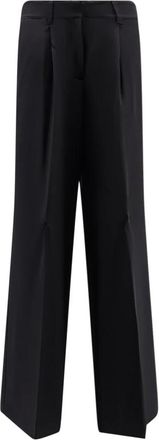 HUGO BOSS Femme, Pantalons, Noir, Taille: 36 FR Pantalon ample en tissu stretch