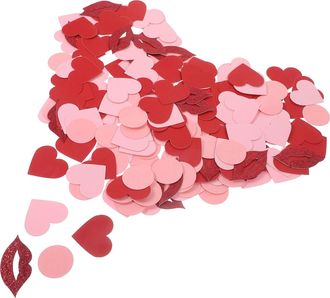 BESPORTBLE TOVINANNA 200 St&uuml;ck Valentinstag Konfetti Lippen und Herz Konfetti aus Papier Buntes Hochzeitskonfetti f&uuml;r Partydekoration Leichtes Liebeskonfetti f&uuml;r