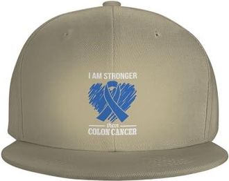 Generic Je suis Plus Fort Que Le Cancer du C&ocirc;lon Femme Homme Snapback Chapeau R&eacute;glable Chapeaux Pare-Soleil Mode Casquette Hip Hop pour Hip Pop Golf Camping