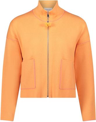 Cartoon Strick Cardigan - - Knitwear - Damen - Orange - 2XL