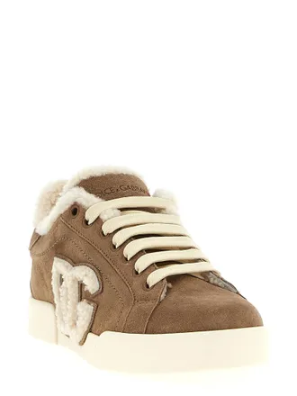 Dolce & Gabbana Portofino Sneaker - Taupe
