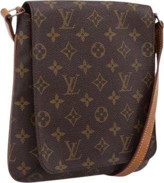 Louis Vuitton Sac bandouli&egrave;re Musette Salsa Court doccasion - Femme - Pre-owned - Brun - Taille: ONE Size