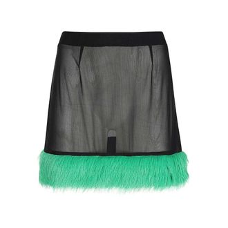 Heron Preston Kontrastsaum Technischer Stoffrock - - Skirts - Damen - Schwarzk - M